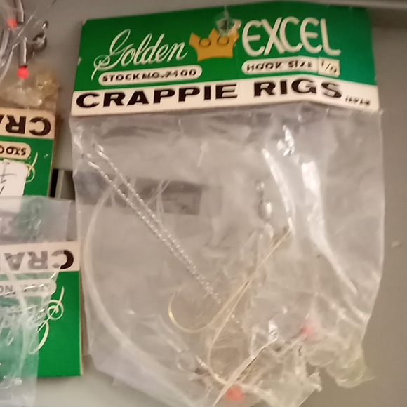 Golden Excel | Other | Vintage Fishing 3 Piece Crappie Rigs | Poshmark